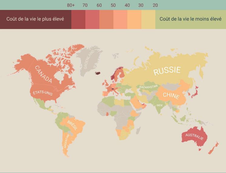 Le Coût De La Vie En France Est Loin Dêtre Le Plus élevé Au Monde